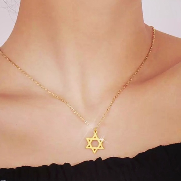 Jewelry | 14k Gp Star Of David 18 Necklace | Poshmark